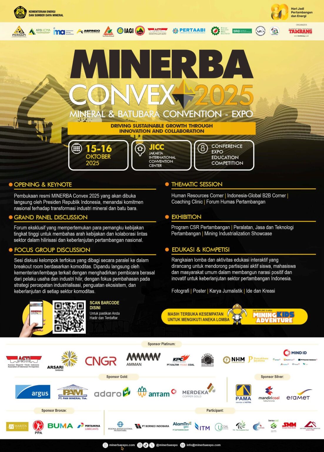 Presiden Prabowo Akan Buka Minerba Convex 2025, Fokus pada Tambang ...